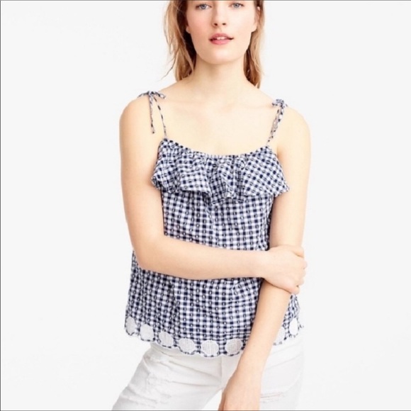 J. Crew | Tops | Very Cute J Crew Gingham Top | Poshmark